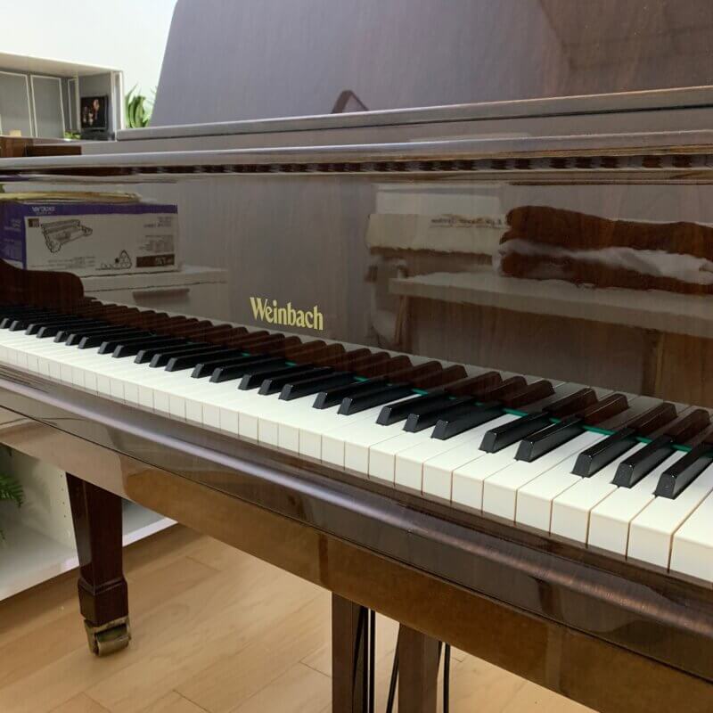 Weinbach 170 5'8" Mahogany Polish Grand Piano - PianoGalleryOutlet